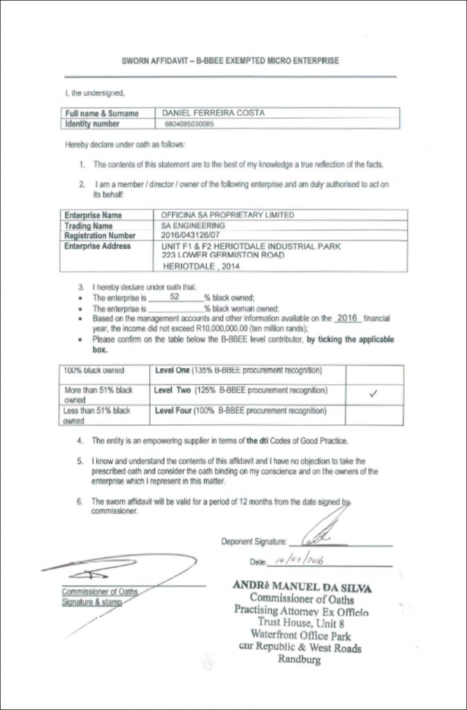 Accreditation & Certification - SA Engineering